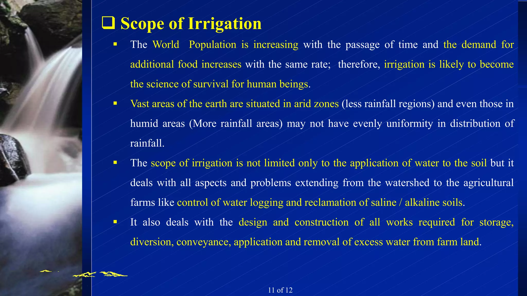 01. Irrigation Engg-1.pdf | Agriculture | Industries