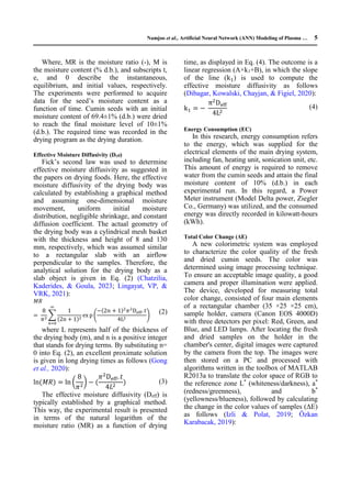 Artificial Neural Network (ANN) Modeling of Plasma and Ultrasound-assisted Air Drying of Cumin ...