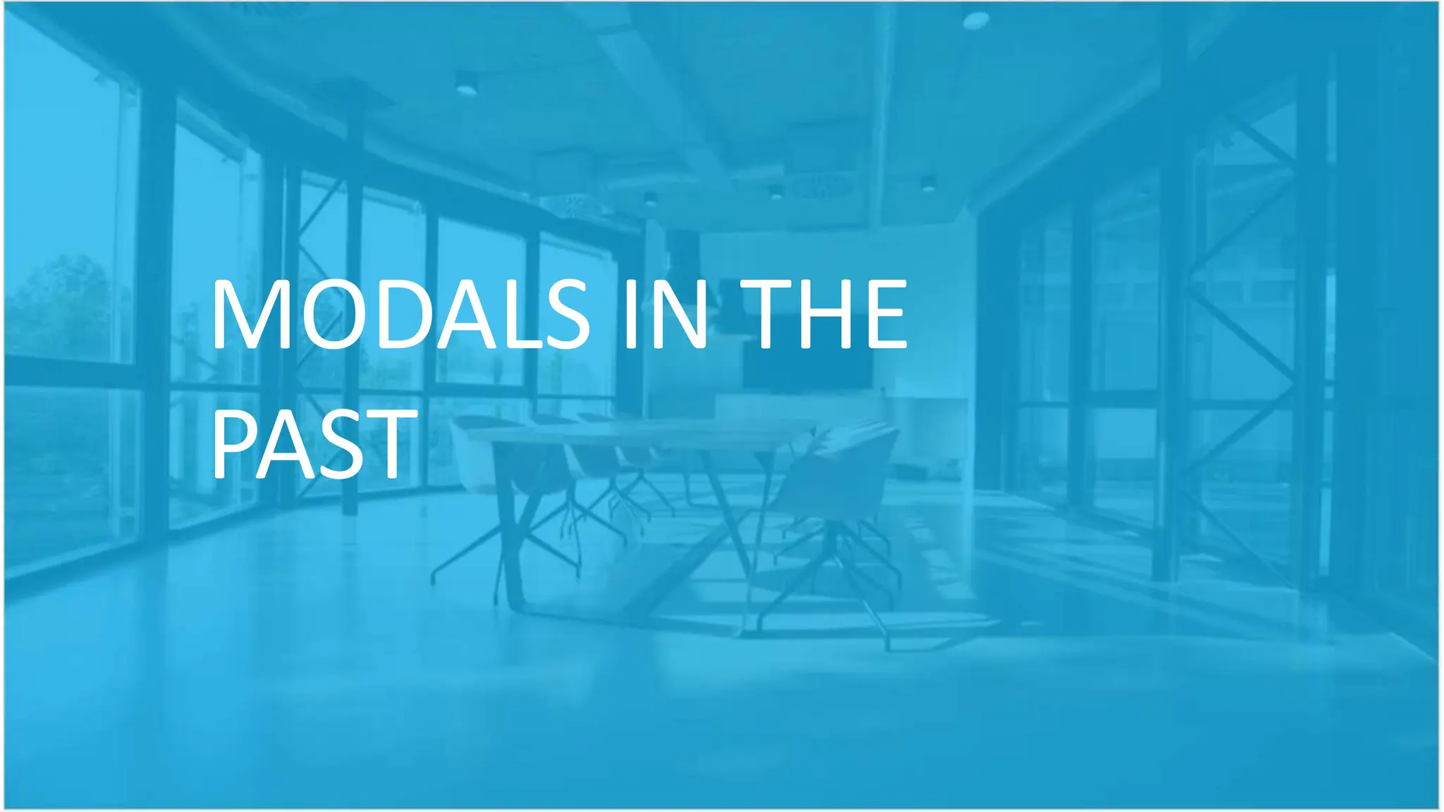 Modals in the past - Modals used to talk about the past.pptx
