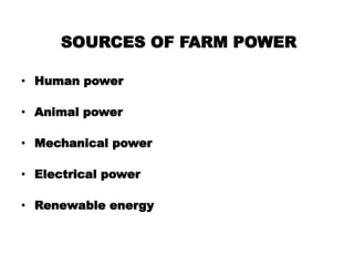 01. lecture o1. status of farm power in india | PPTX