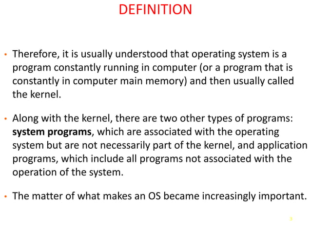 01. Operating Systems Definition and Usage | PDF | Technology & Computing