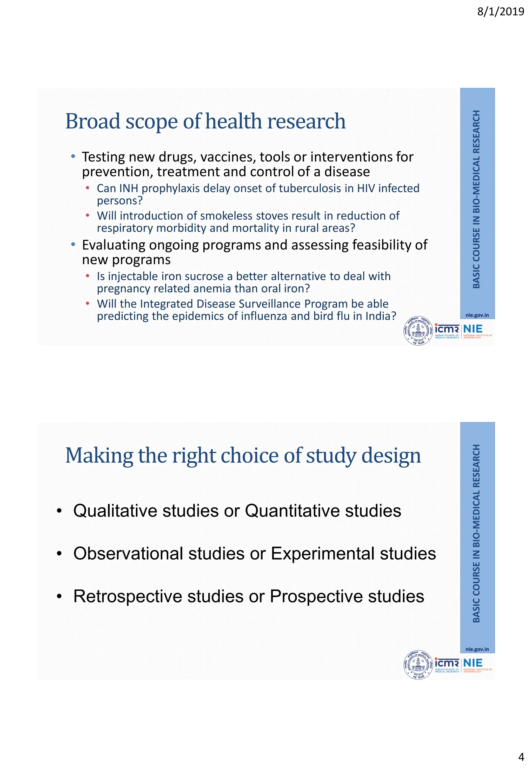 01. Introduction to health research medicine | PDF