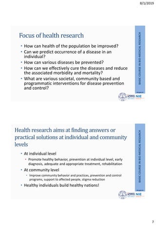 01. Introduction to health research medicine | PDF