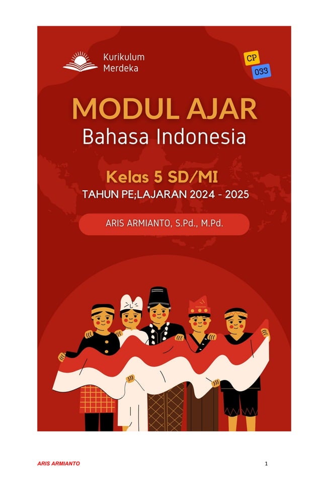 MODUL AJAR BAHASA INDONESIA KELAS 5 KURIKULUM MERDEKA.pdf