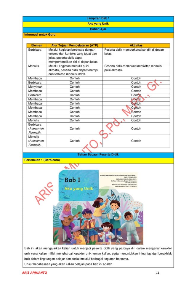 MODUL AJAR BAHASA INDONESIA KELAS 5 KURIKULUM MERDEKA.pdf
