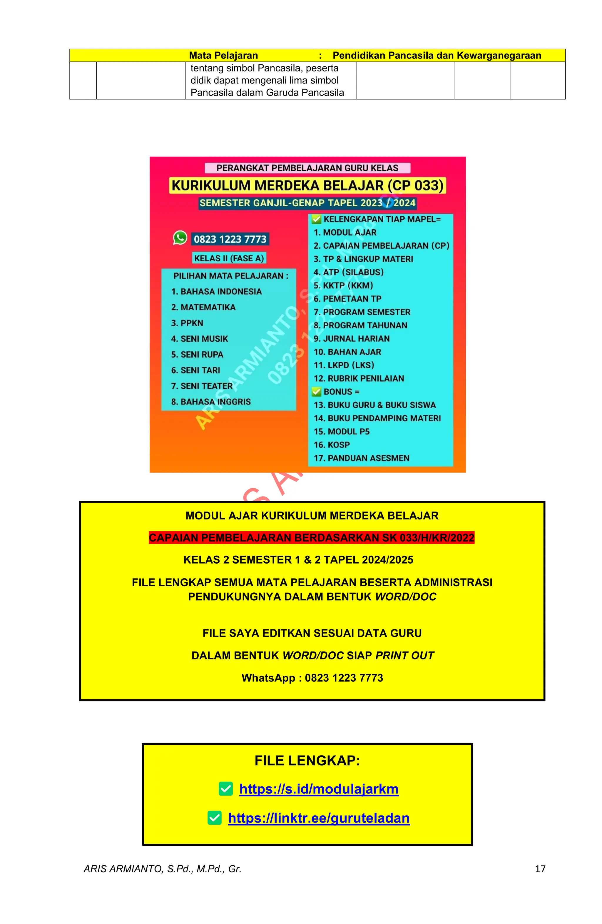 MODUL AJAR PENDIDIKAN PANCASILA KELAS 2 KURIKULUM MERDEKA.pdf