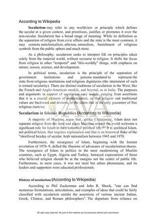 NCERT Solutions for Understanding Secularism Class 8 Notes | PDF