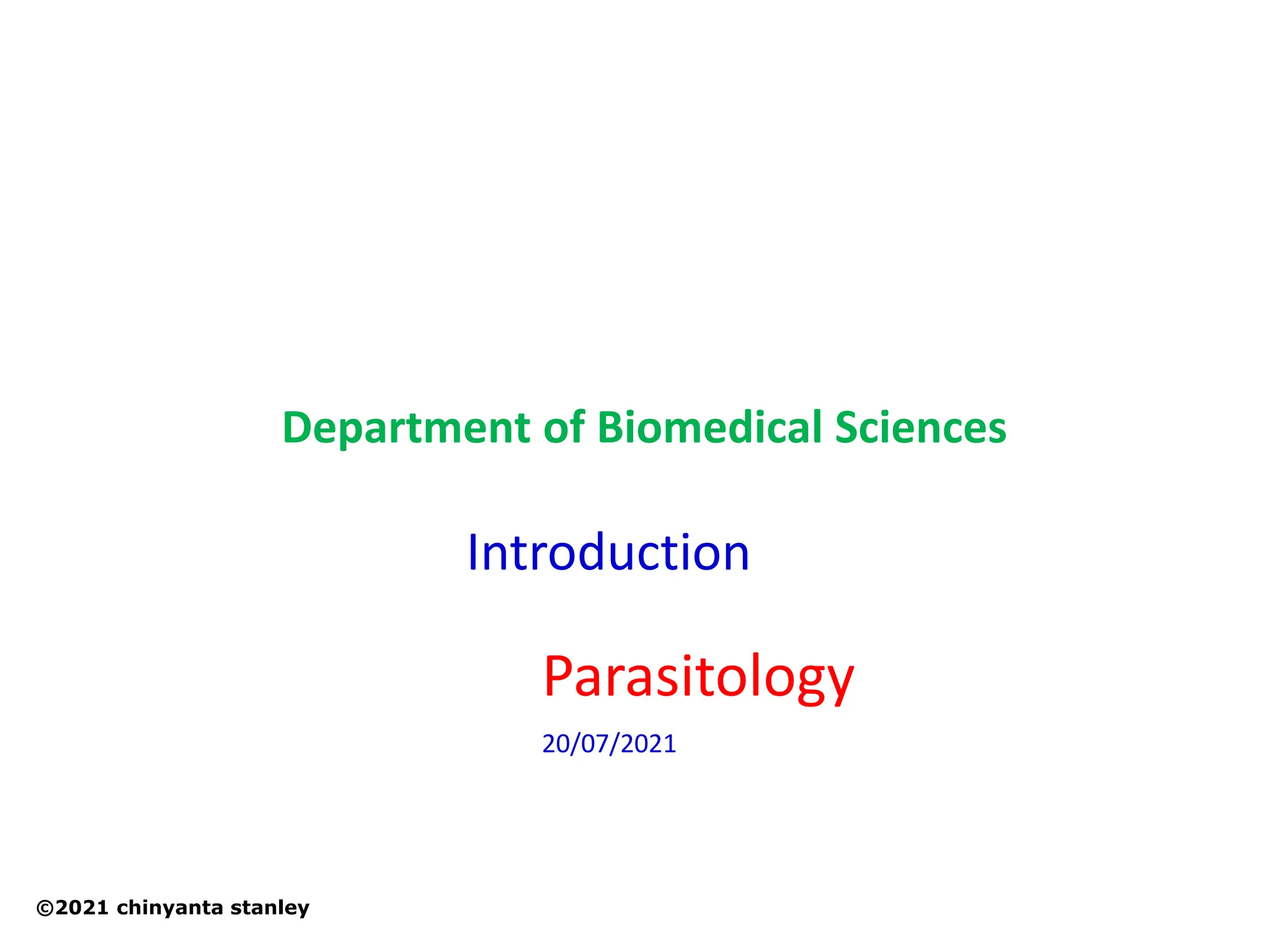 Introduction Parasitology. Parasites in the human body. | PPT