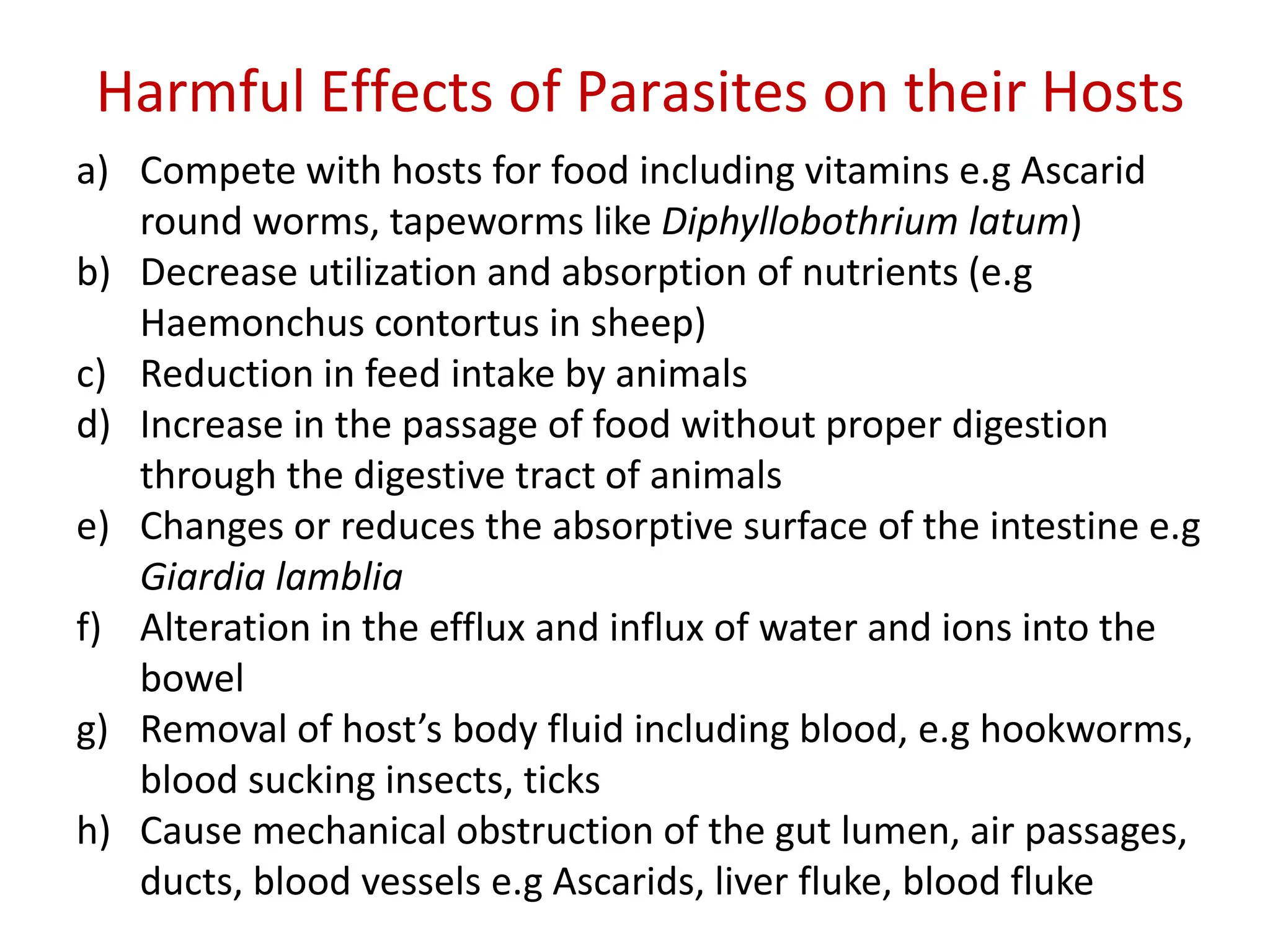 Introduction Parasitology. Parasites in the human body. | PPT