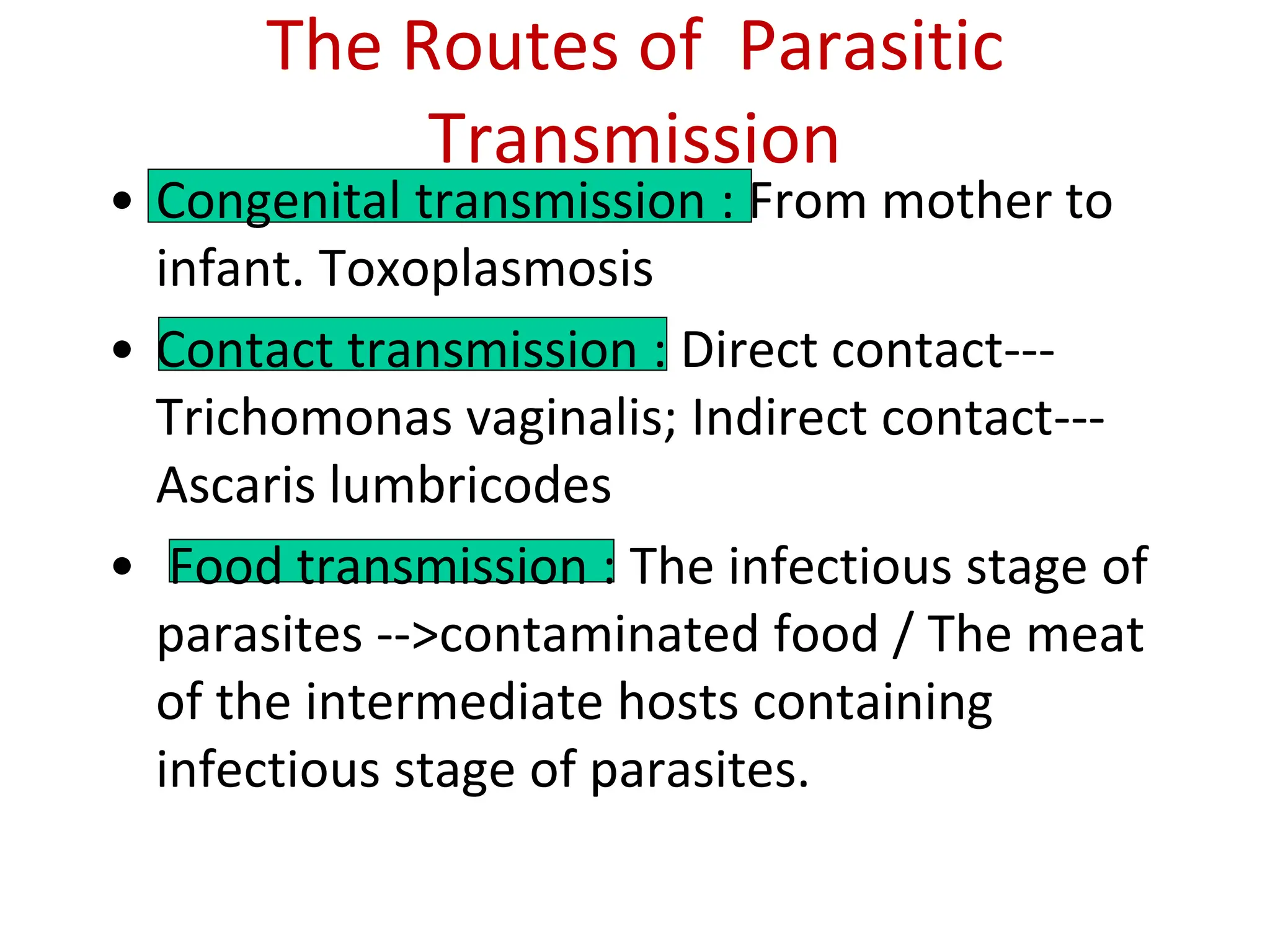 Introduction Parasitology. Parasites in the human body. | PPT