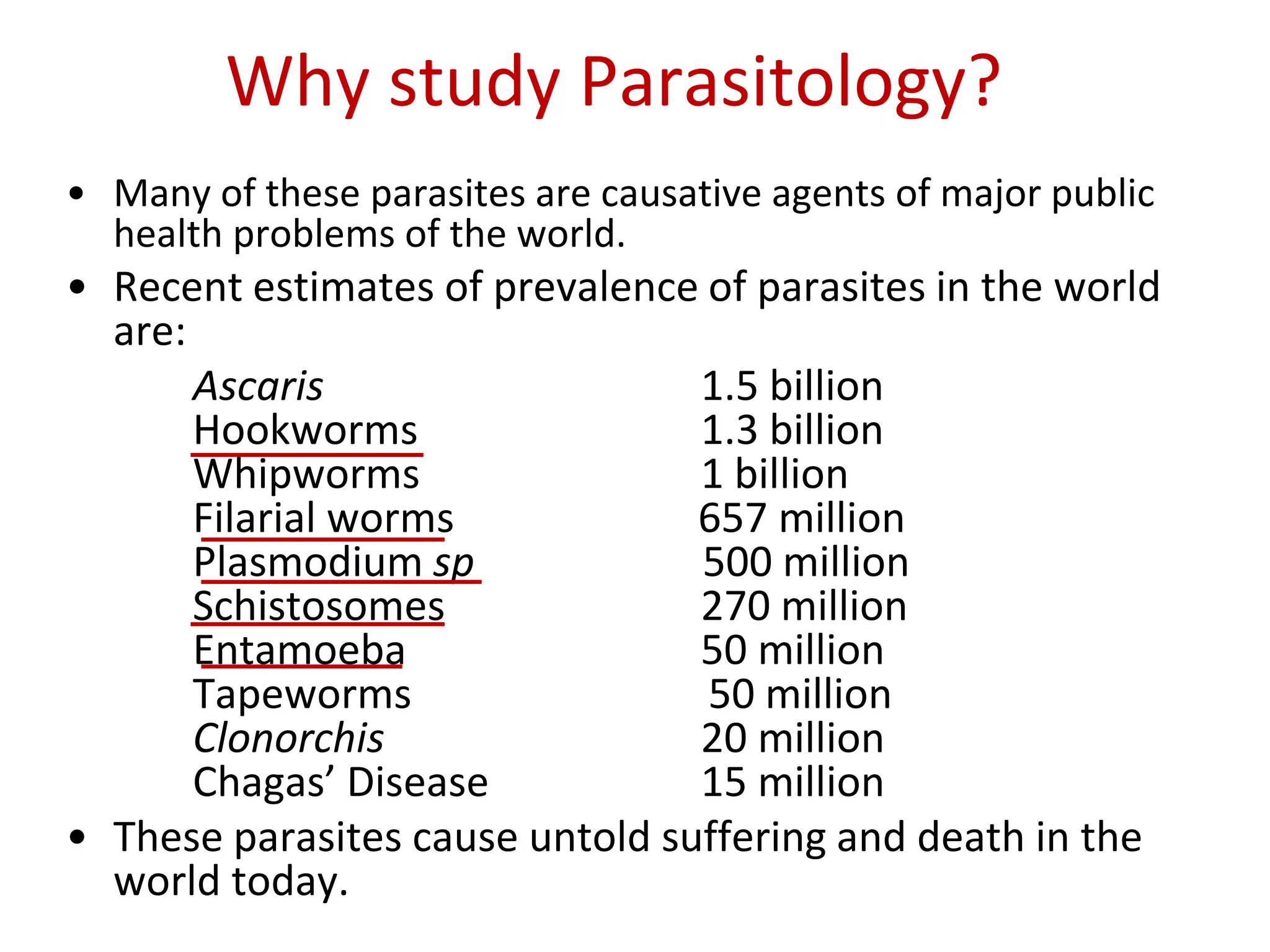 Introduction Parasitology. Parasites in the human body. | PPT