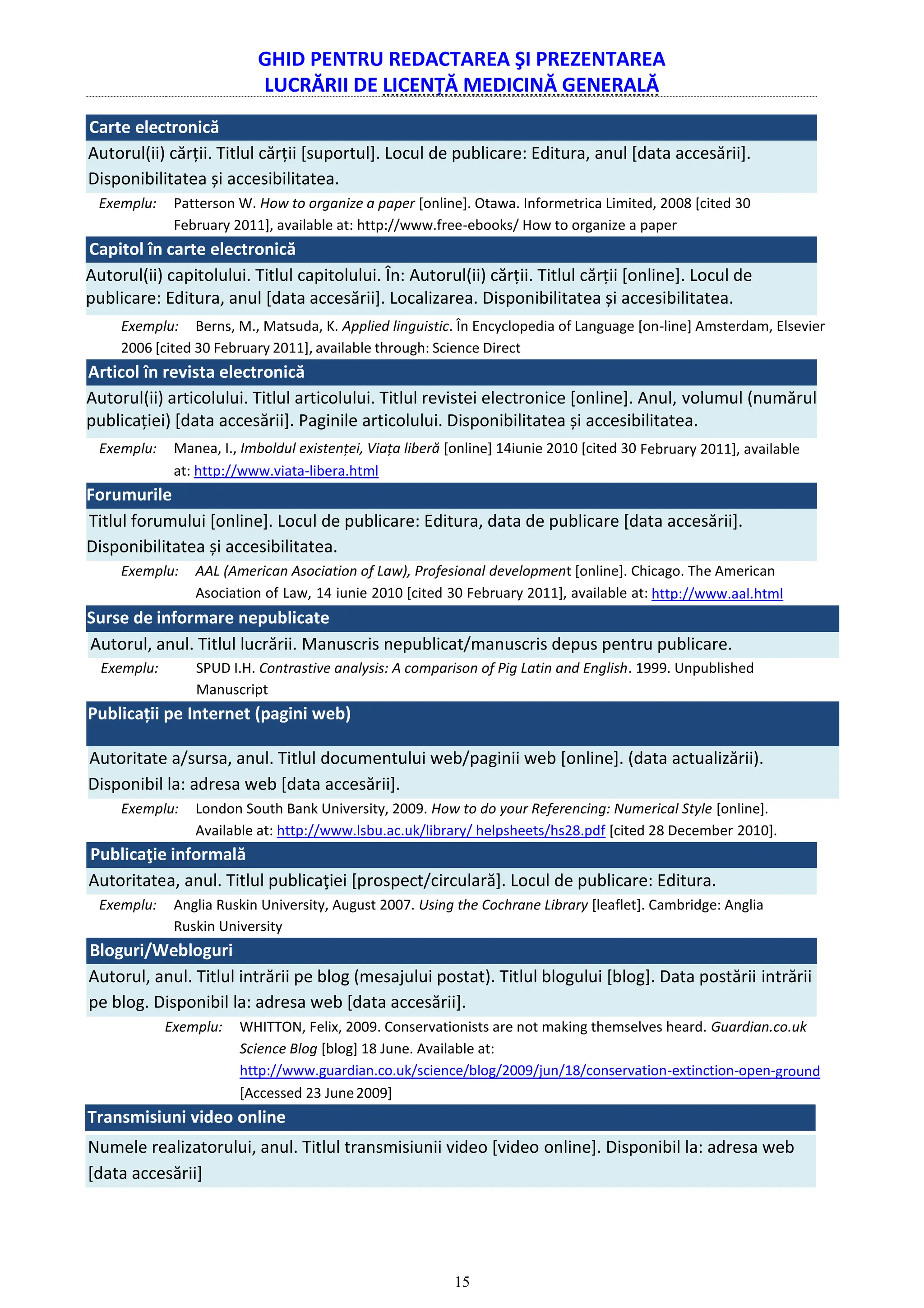 ghid pentru redactarea si prezentarea lucrarii de licenta | PDF
