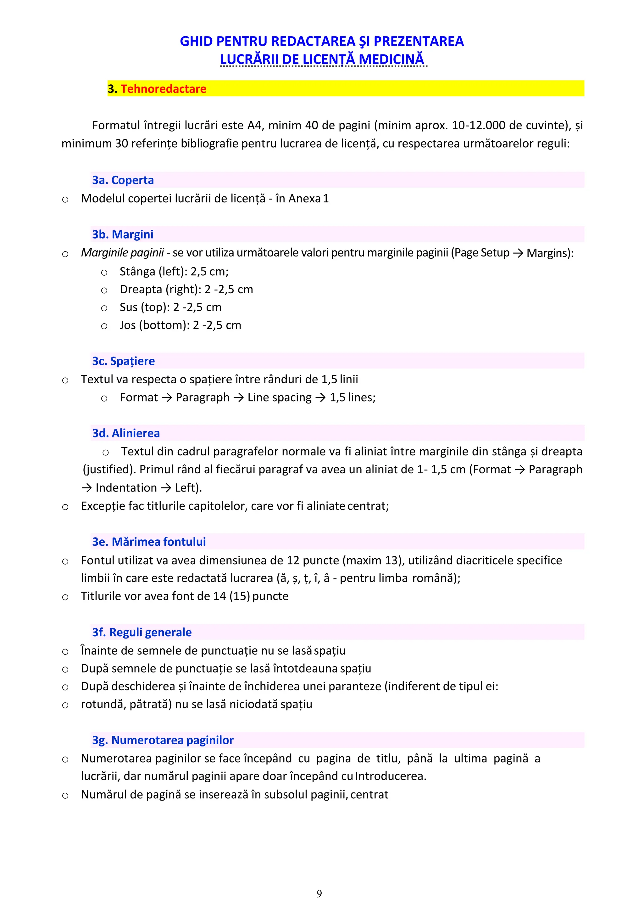 ghid pentru redactarea si prezentarea lucrarii de licenta | PDF