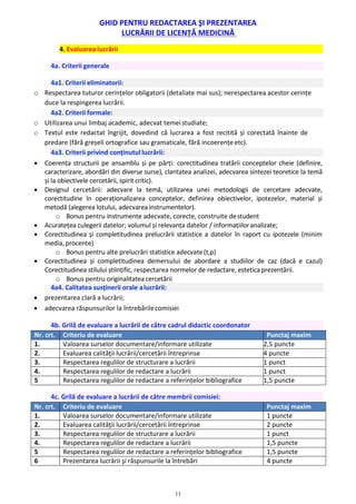 ghid pentru redactarea si prezentarea lucrarii de licenta | PDF