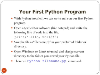 01. Introduction to Python.pdf yessir sirski | PDF
