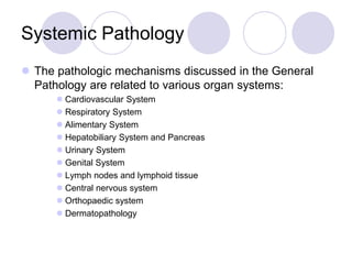 01. INTRODUCTION TO PATHOLOGY ug class mbbs 2nd | PPT