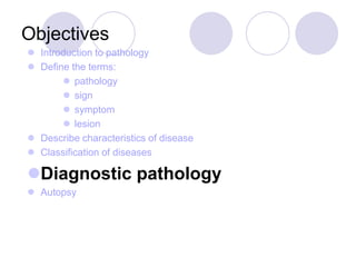 01. INTRODUCTION TO PATHOLOGY ug class mbbs 2nd | PPT