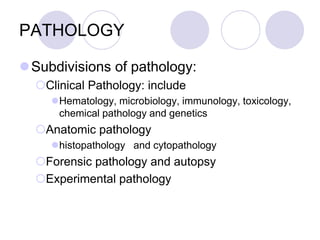 01. INTRODUCTION TO PATHOLOGY ug class mbbs 2nd | PPT
