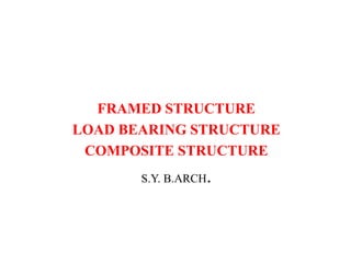 framed structure theory of structure notes | PPTX