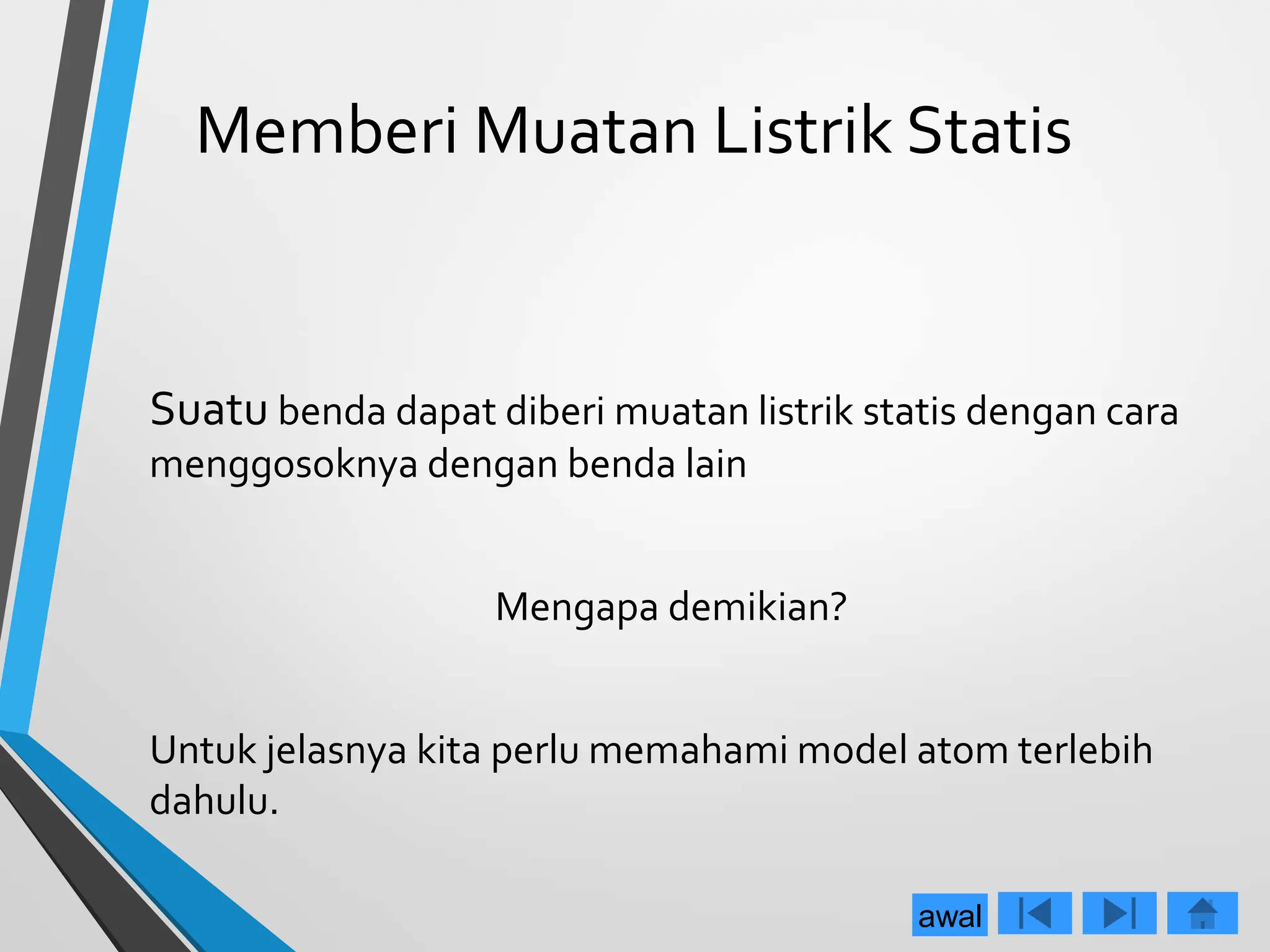 Presentasi materi Listrik statis untuk kelas 9 | PPT