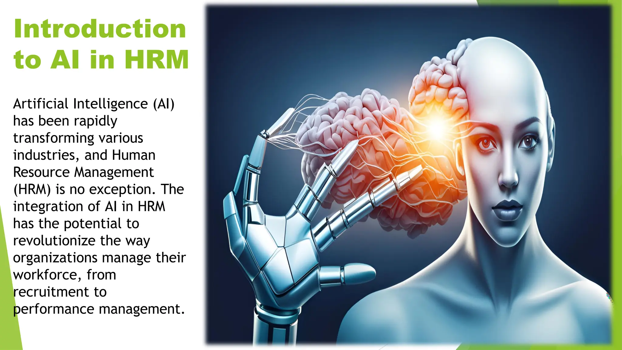 01.Role of AI in HRM.pptx It is all about the innovation in the HR ...