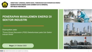 01. 4. ESDM - Penerapan Manajemen Energi di Industri Kimia.pdf | Free Download