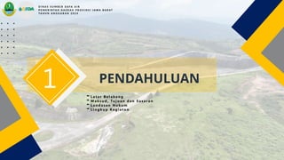 paparan pendahuluan DPPT transmisi Air Baku Legok Nangka | PPTX