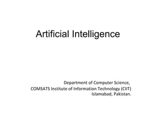 Introduction to Artificial Intelligence. | PPT