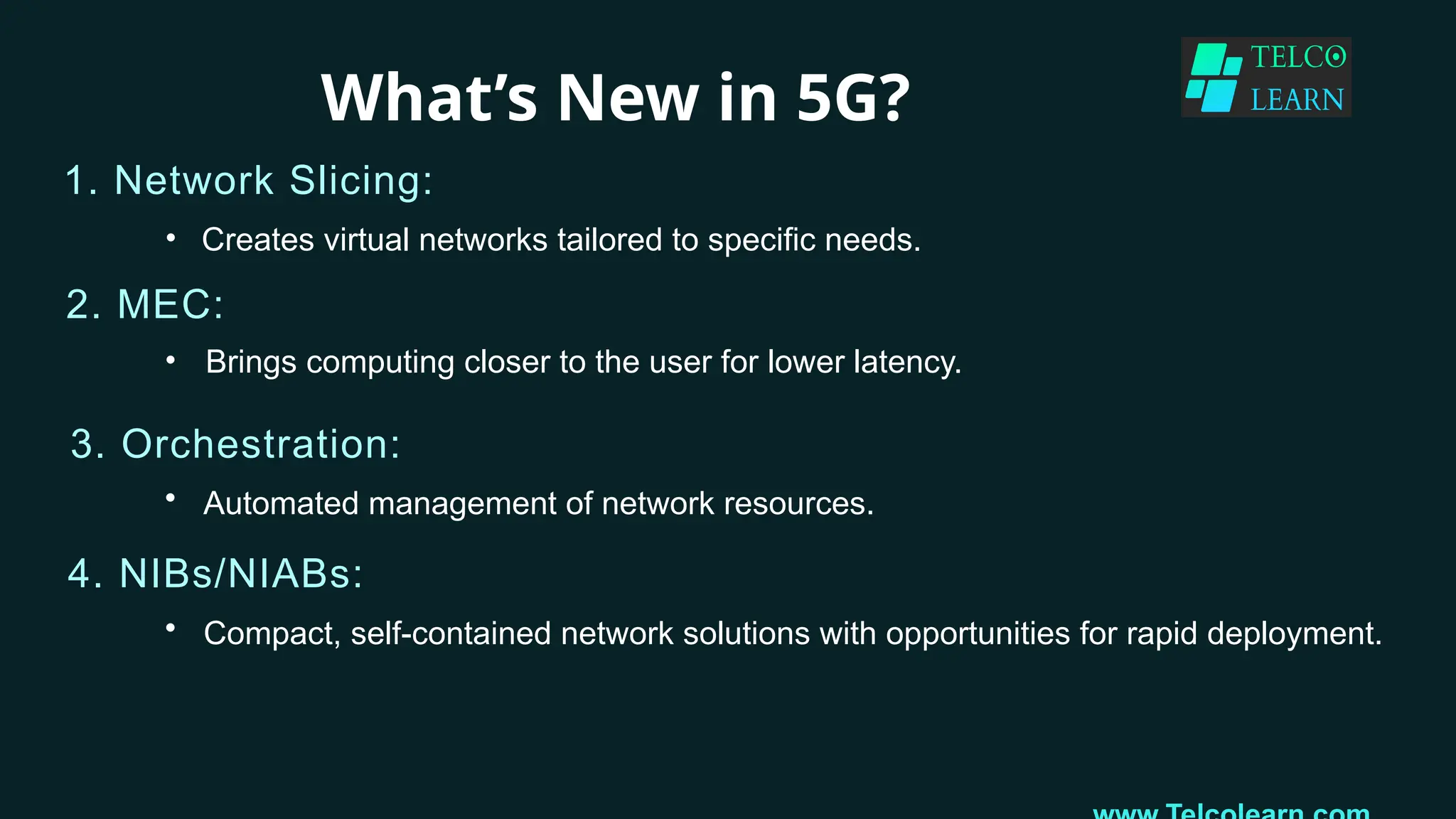 5G Essentials Training by TelcoLearn | 5G Training | PPTX