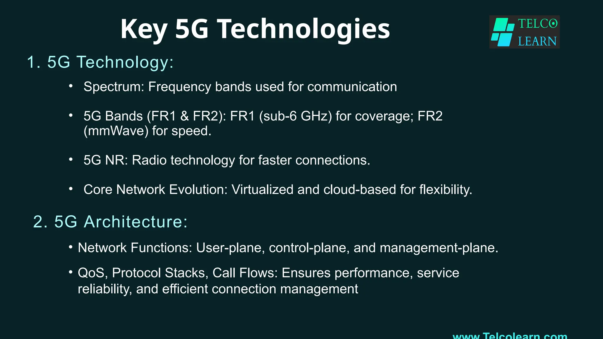 5G Essentials Training by TelcoLearn | 5G Training | PPTX