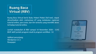 Mengenal dan Menggunakan Perpustakaan Digital UT | PPTX
