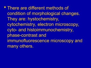 01. Lecture presentation Subject and objectives of pathomorphology ...