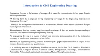 Introduction to Civil Engineering Drawing (PDF) | PDF