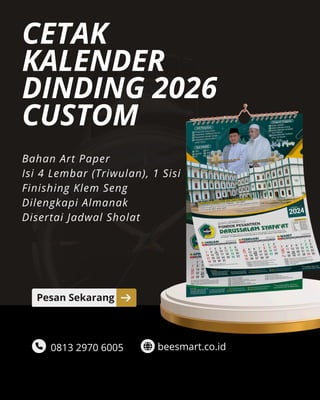Percetakan Kalender Termurah Semarang . | PDF