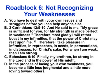 roadblocks to forgiveness | PPTX