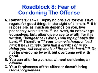 roadblocks to forgiveness | PPTX