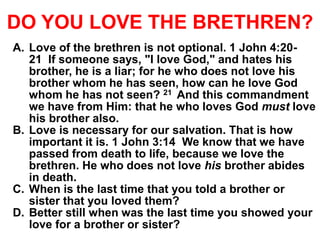 love of the brethren | PPTX