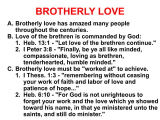love of the brethren | PPTX