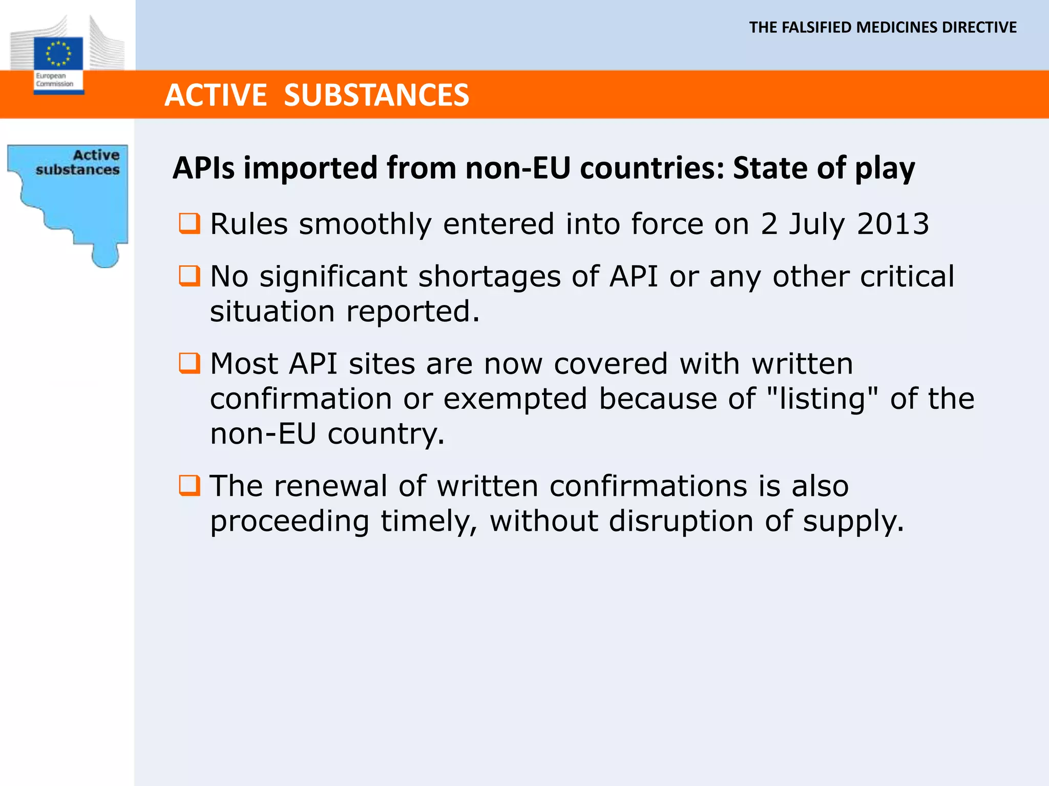 Session1: Patrick Deboyser, European Union | PPT