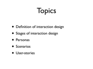 Introduction to interaction design | PPT
