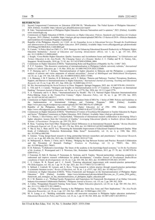 Enhancing educational research through collaboration: insights from Philippine centers of ...