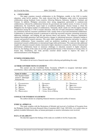 Enhancing educational research through collaboration: insights from ...