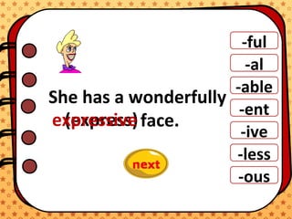 01 adjectives formation NEPAVE | PPT