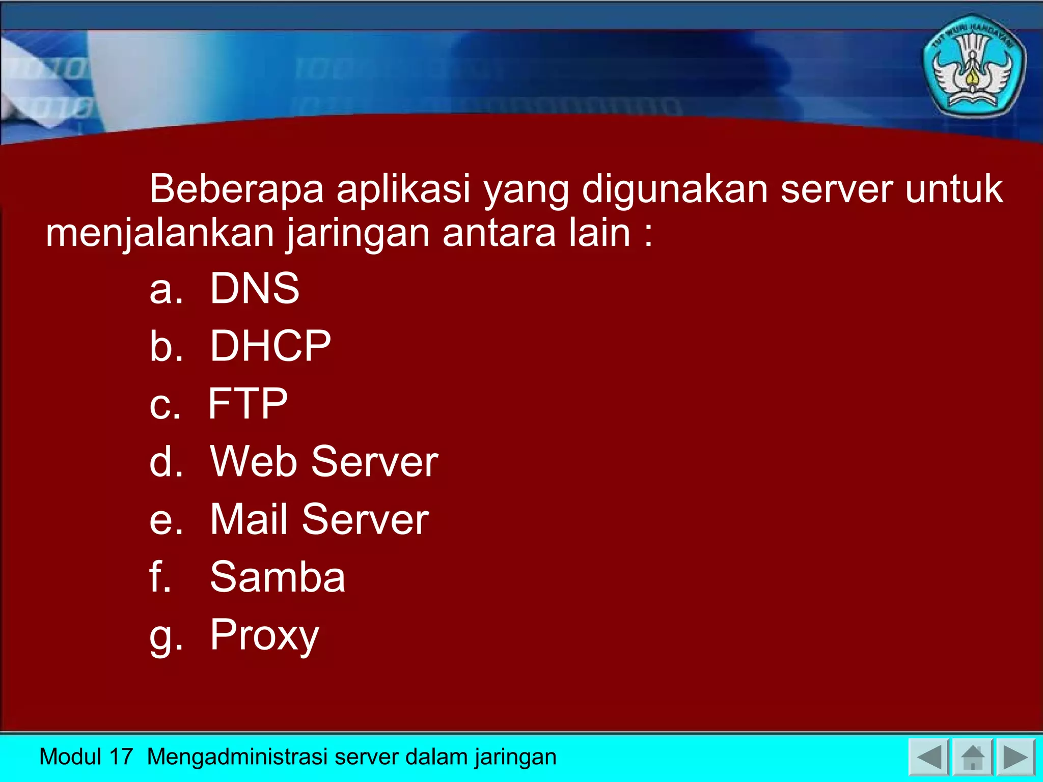 01 admin-server-jaringan | PPT