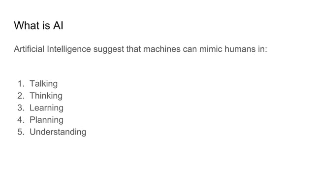 Artificial inteIegence & Machine learning - Key Concepts | PPT