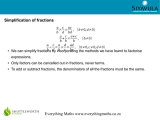Algebraic expressions | PPT