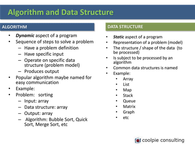 Algorithm and Data Structures - Basic of IT Problem Solving | PPT