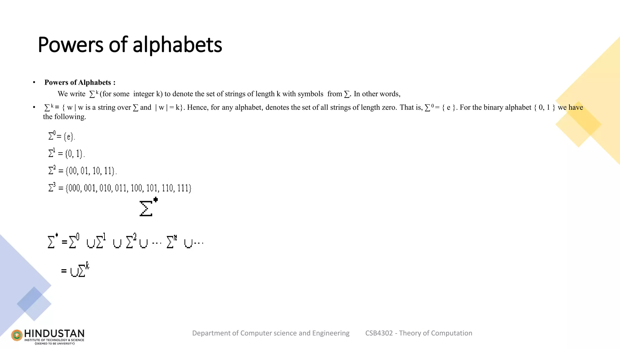 01 Alphabets Strings And Languages Pptx Programming Languages Computing