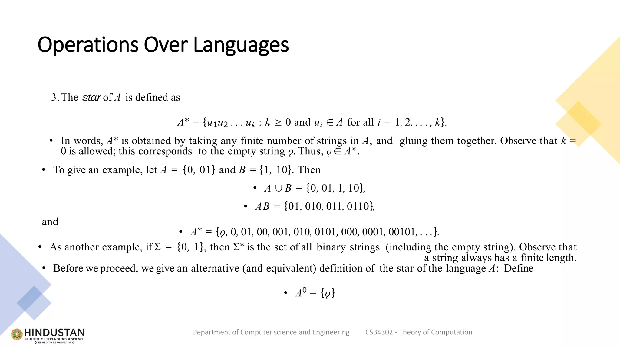 01 Alphabets Strings And Languages Pptx Programming Languages Computing