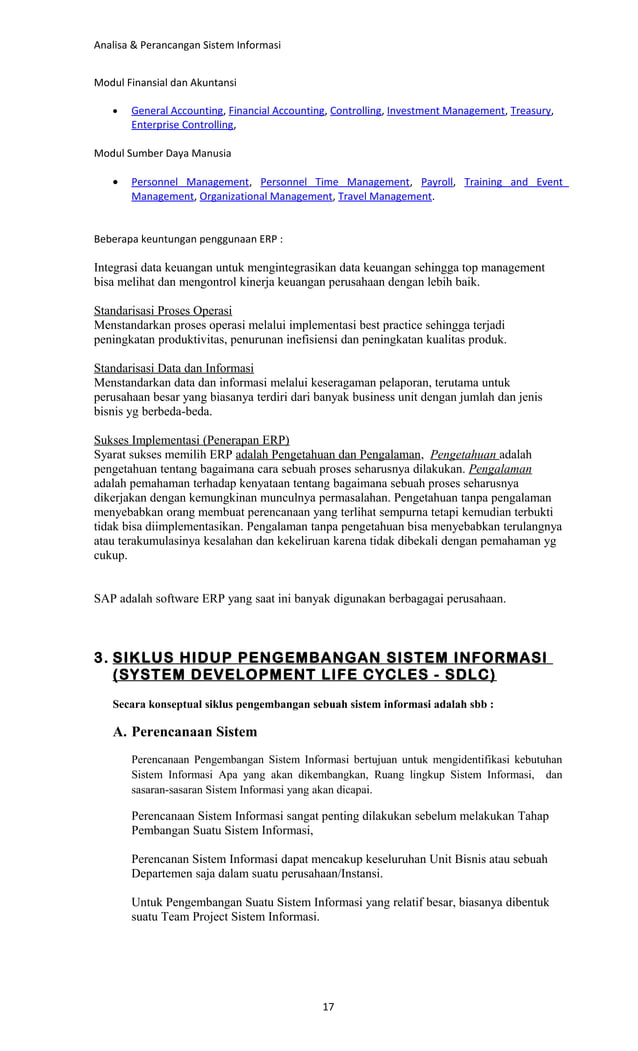 01 analisa dan perancangan sistem informasi(1) | DOC